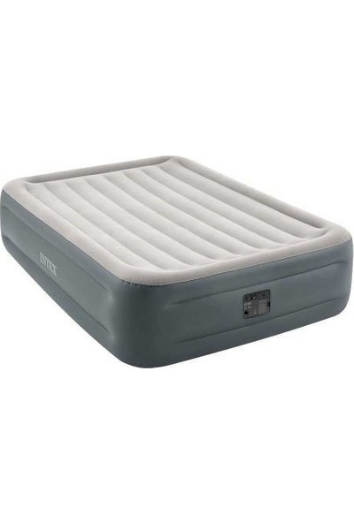 Intex Dura-Beam Şişme Yatak Kendinden Elektrikli Şişme Yatak 152X203X46CM Fiber Tech Yatak 64126