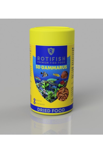 Rotifish Sd Gammarus Kurutulmuş Kaplumbağa ve Balık Yemi Rotifish Sd Gammarus Kurutulmuş Kaplumbağa ve Balık Yemi