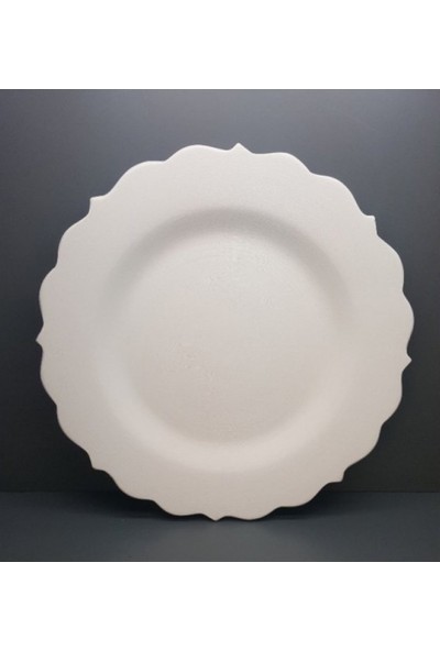 İki-A Boyanabilir Obje Lenger Rölyefli Tabak 25 cm