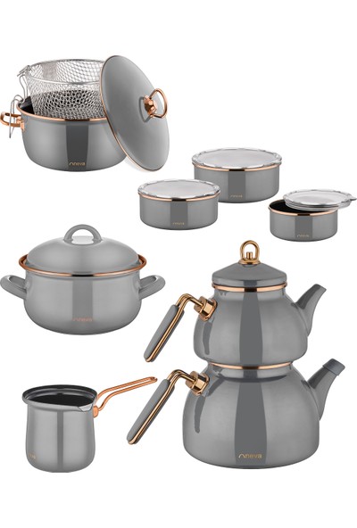 Neva N2953 Grizay Emaye Kombinim