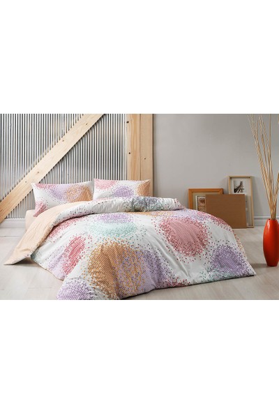 Taç Ranforce Çift Kişilik Nevresim Takımı Rio Turuncu