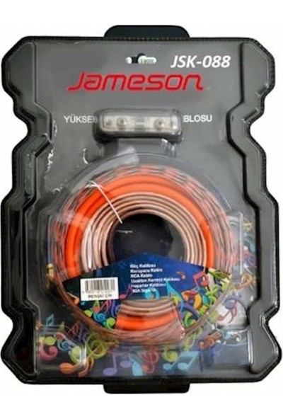 Jameson Oto Amfi Kablo Seti 8GA JSK-088 Jameson Oto Amfi Kablo Seti 8GA JSK-088