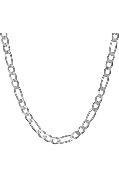 Adal Erkek 925 Ayar Gümüş Figaro Zincir Kolye