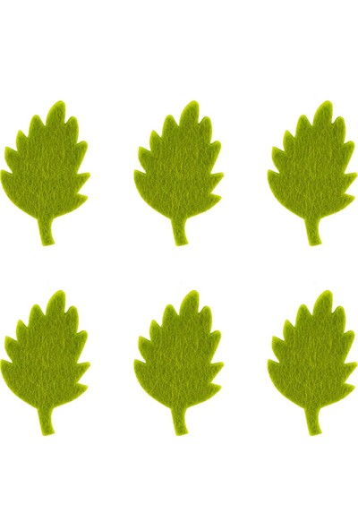Toptan Keçe Keçe 5 cm Meşe Yaprağı Figürü 25 Adet Keçe Sonbahar Konsepti