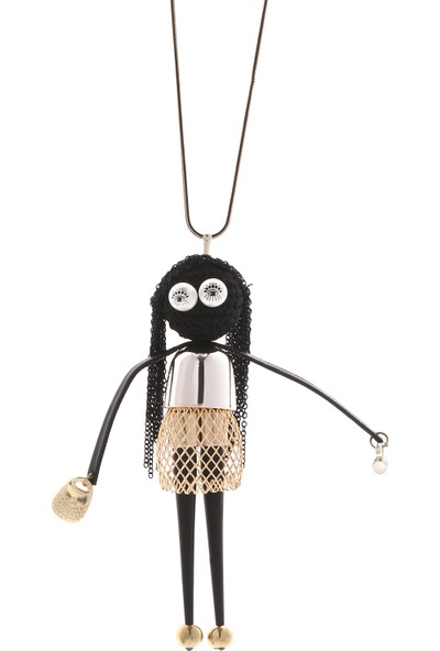 Puppet Takı Siyah Saçlı Kokoş Kız Puppet Takı Siyah Saçlı Kokoş Kız