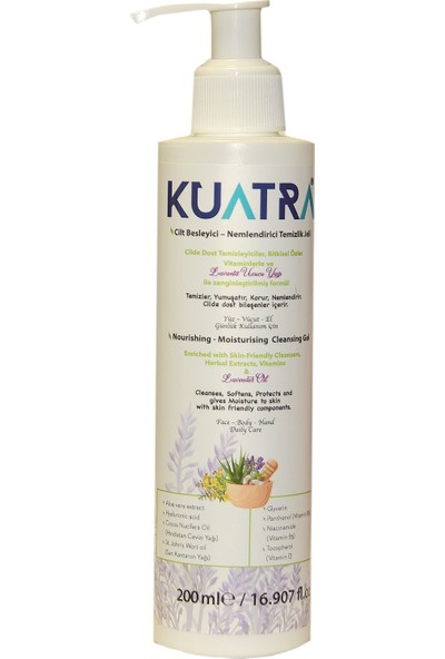 Kuatra Nemlendirici Besleyici Temizlik Jeli 200 ml