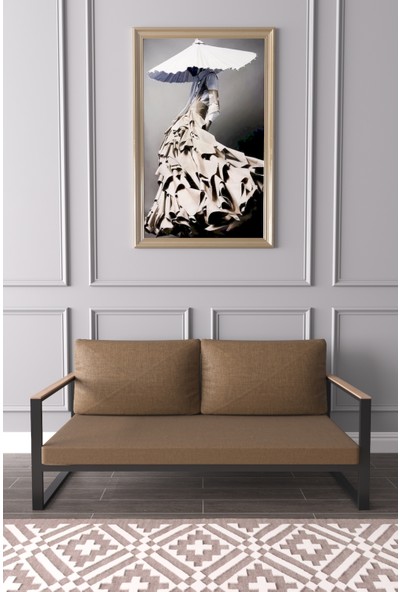 Evdemo Kobalt Ikili Kanepe Kahve