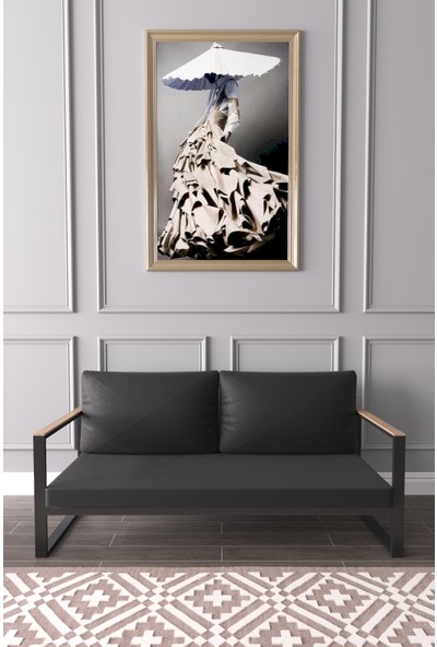 Evdemo Kobalt Ikili Kanepe Siyah