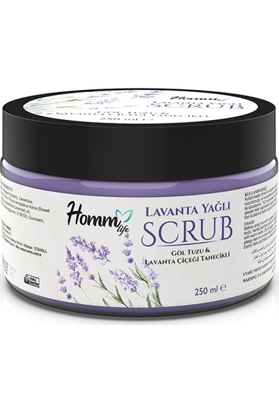 Homm Life Lavanta Yağlı Scrub, 250 ml Göl Tuzu&lavanta Çiçeği Tanecikli Homm Life Lavanta Yağlı Scrub, 250 ml Göl Tuzu&lavanta Çiçeği Tanecikli