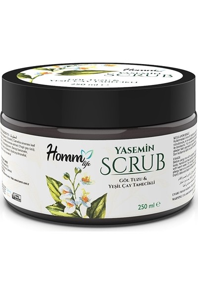 Homm Life Yasemin Scrub, 250 ml Göl Tuzu&yeşil Çay Tanecikli Homm Life Yasemin Scrub, 250 ml Göl Tuzu&yeşil Çay Tanecikli