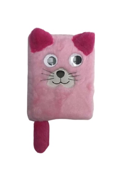 Dolphin PN-336 Peluş Hatıra Defteri Çizgili Orta Boy