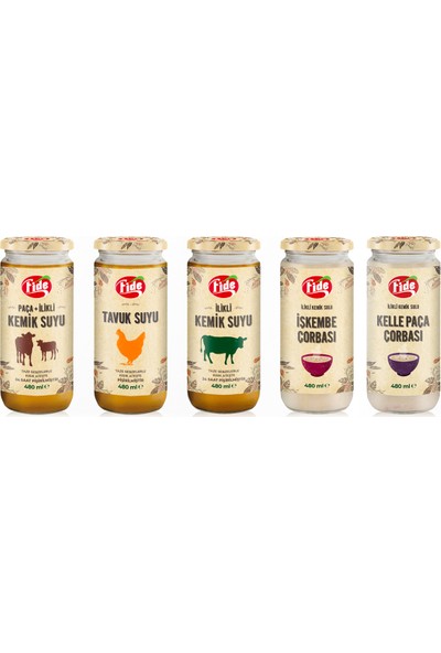 Fide İlikli Kemik Suyu ve Çorba Paketi 12 x 480 ML Fide İlikli Kemik Suyu ve Çorba Paketi 12 x 480 ML