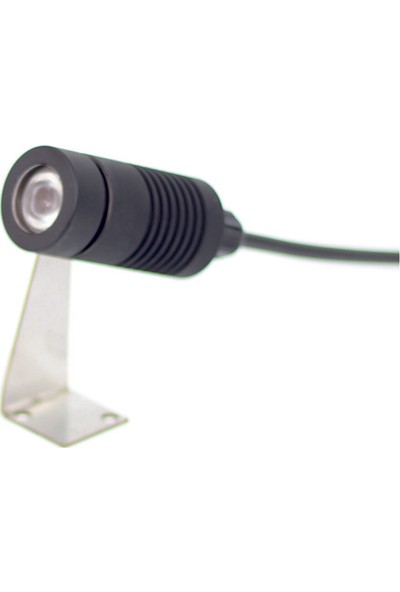 Lambaled 2W LED Bahçe Peyzaj Spotu Beyaz Gövde Mavi Işık Lambaled 2W LED Bahçe Peyzaj Spotu Beyaz Gövde Mavi Işık