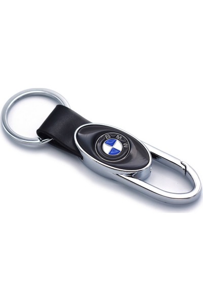 Ripido BMW Anahtarlık Deri Metal Klipsli