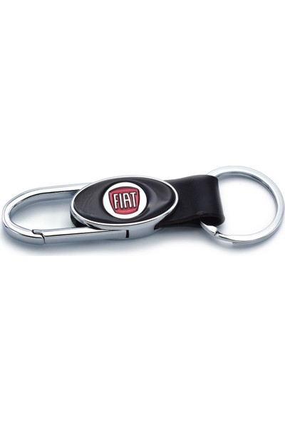 Ripido Fiat Anahtarlık Deri Metal Klipsli