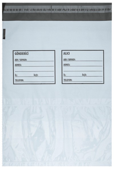 Hepsi Kutu Büyük Boy Cepsiz Kargo Poşeti 35 x 45+5 cm 1000 Adet