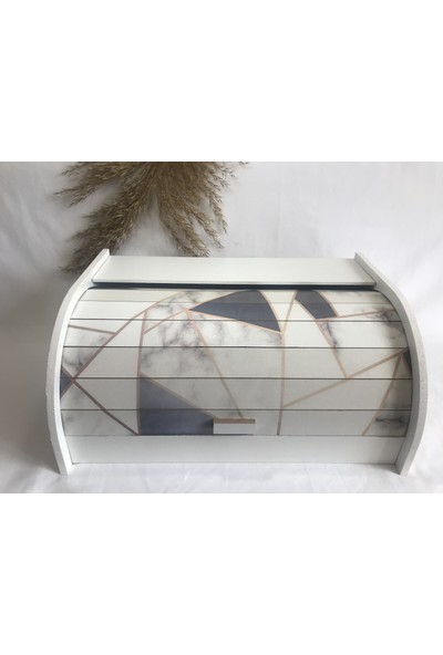 Evimsan Mermer Desenli Ekmek Dolabı