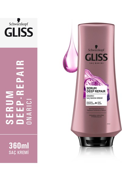 Schwarzkopf Glıss Serum Deep Repaır Saç Kremi 360 ml