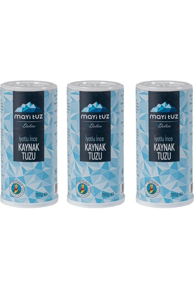 Mayi Tuz Kaynak Tuz Seti Öğütülmüş Sofra Tuzu - Iyotlu 250 gr Mayi Tuz Kaynak Tuz Seti Öğütülmüş Sofra Tuzu - Iyotlu 250 gr