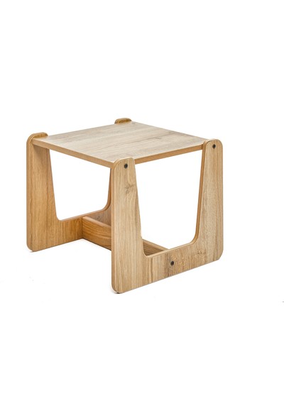 Minera 2-4 Yaş Turna Ahşap Montessori Çocuk Oyun, Çalışma ve Aktivite Taburesi