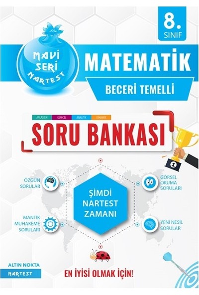 Nartest 8. Sınıf Mavi Matematik Soru Bankası