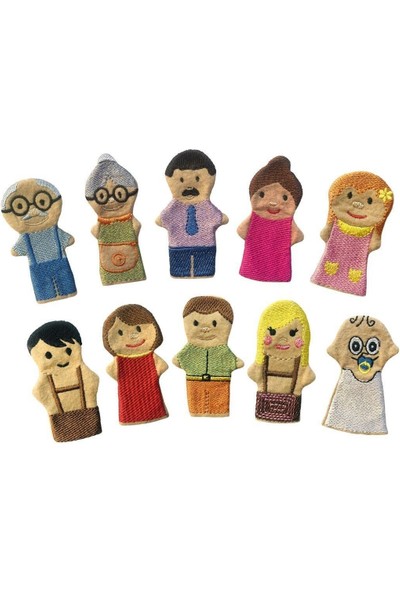 Anadolu Oyuncak Insanlar Parmak Kukla Seti 10'lu