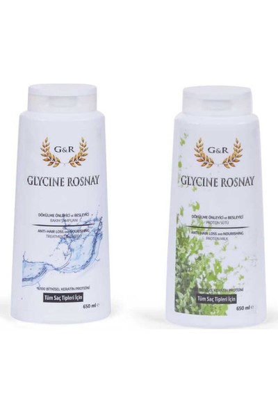 Glycine Rosnay Saç Bakım Seti 2 Adet 650 ml Glycine Rosnay Saç Bakım Seti 2 Adet 650 ml