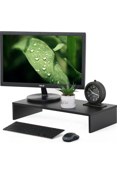 Asel Monitör Altı Yükseltici Stand Siyah