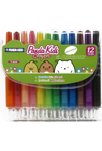 Panda Kids Çevirmeli Mum Boya Panda Kids Çevirmeli Mum Boya