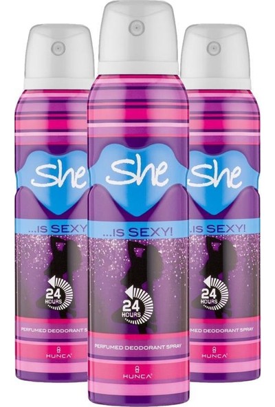 She Sexy Bayan Deodorant 150 ml X3 She Sexy Bayan Deodorant 150 ml X3