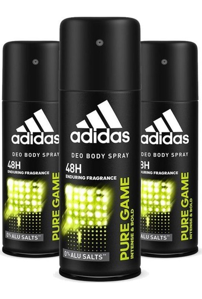 adidas Erkek Deodorant Pure Game 150 ml X3