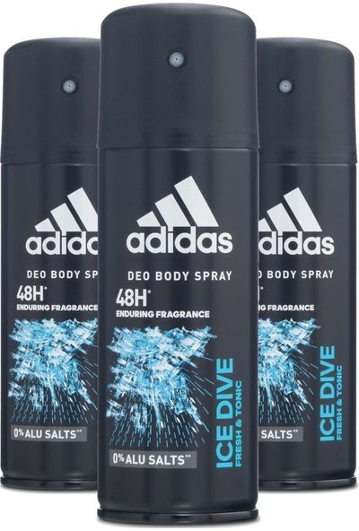 adidas Erkek Deodorant Ice Dive 150 ml X3 adidas Erkek Deodorant Ice Dive 150 ml X3