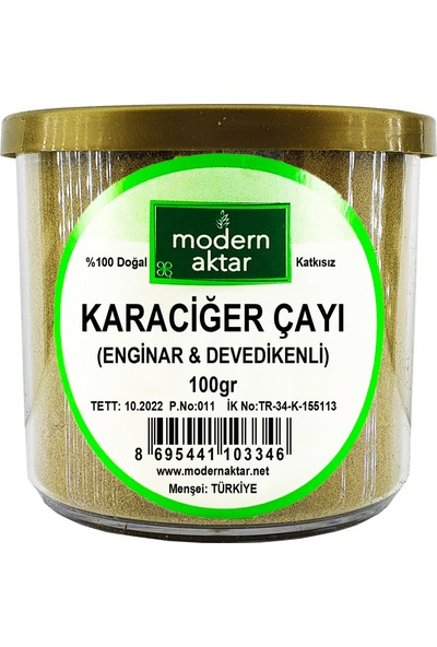 Modern Aktar Enginar ve Devedikenli Karaciğer Sağlık Çayı 100 gr Modern Aktar Enginar ve Devedikenli Karaciğer Sağlık Çayı 100 gr