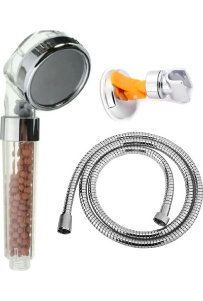 Ahlez Su Tasarruflu Arıtmalı Duş Başlığı Duş Hortumu Vakumlu Mafsal Duş Takımı Ahlez Su Tasarruflu Arıtmalı Duş Başlığı Duş Hortumu Vakumlu Mafsal Duş Takımı