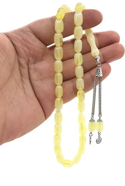 Şamil Tesbih Beyrut Damla Kehribar Tesbih Toz Kehribar