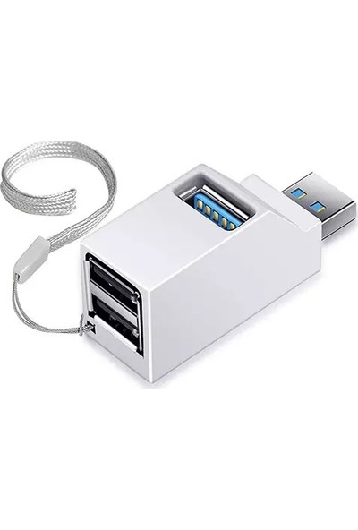 Alfais 4421 USB Hub 3 Port 2.0 3.0 Çoklayıcı Switch