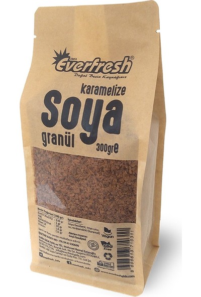 EverFresh Karamelize Soya Granül - Soya Kıyması 300 gr EverFresh Karamelize Soya Granül - Soya Kıyması 300 gr