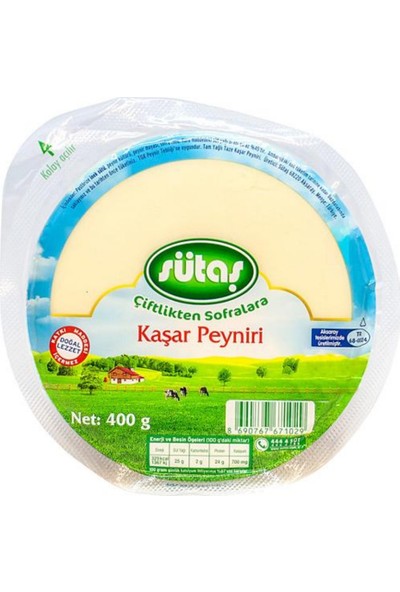 Sütaş Taze Kaşar Peyniri 200 gr