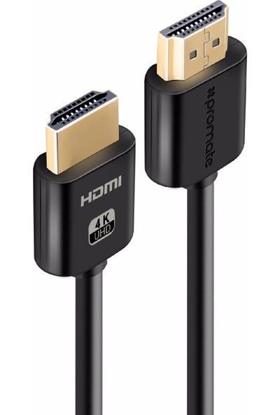 Promate Prolink4K2-500 HDMI Kablo 4K 24K Altın Kaplama Yüksek Hızlı 5 Metre, 3D Promate Prolink4K2-500 HDMI Kablo 4K 24K Altın Kaplama Yüksek Hızlı 5 Metre, 3D