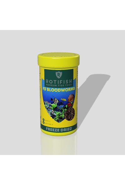Rotifish Fd Bloodworms Kurutulmuş Kan Kurdu 250 ml 18 gr Rotifish Fd Bloodworms Kurutulmuş Kan Kurdu 250 ml 18 gr
