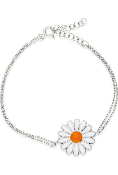 Nereze 925 Ayar Papatya Bileklik Kadın Gümüş Bileklik Nereze 925 Ayar Papatya Bileklik Kadın Gümüş Bileklik