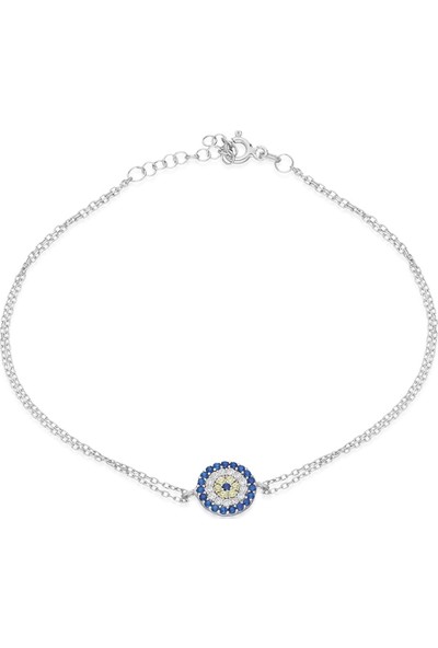 Nereze 925 Ayar Minik Nazarlık Bileklik Kadın Gümüş Bileklik Nereze 925 Ayar Minik Nazarlık Bileklik Kadın Gümüş Bileklik