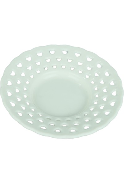 Cooker Porselen 6'lı Delikli Çay Tabağı Cooker Porselen 6'lı Delikli Çay Tabağı