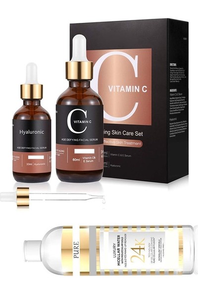 Pure Vitamin C 60 ml + Hyaluronic Acid 30 ml + Kolejen Tonikm 200 ml 86124582369 PR44 Pure Vitamin C 60 ml + Hyaluronic Acid 30 ml + Kolejen Tonikm 200 ml 86124582369 PR44