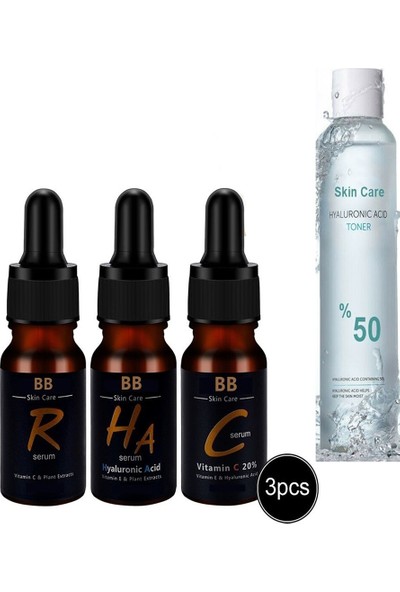 Bb Hyaluronic Acid + Retinol + Vitamin C Serum + 250 ml Hyaluronic Acid Tonik