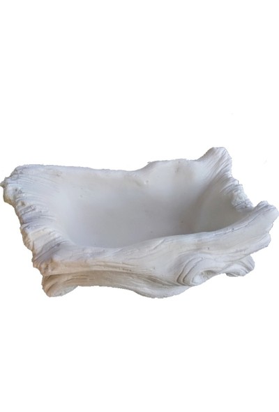 Tasula Alcı Ağaç Kütük Çiçeklik 17.5X11X6 cm
