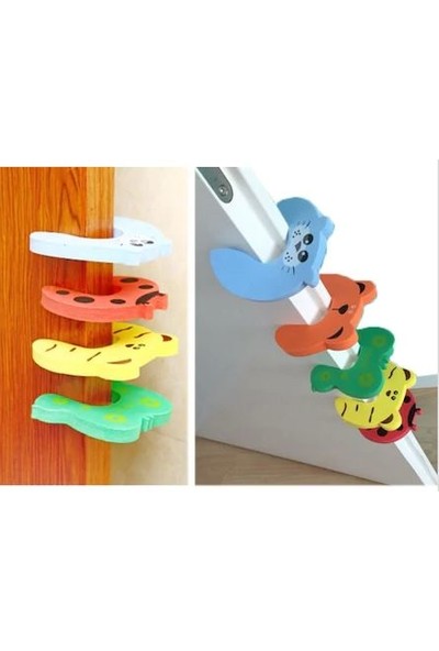 Cmt Çocuk Resimli Koruyucu Kapı Stoperi Kapı Çarpma Önleyici 4 Lü Set