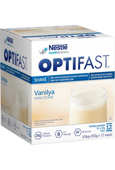 Nestle Optifast Shake Vanilya Aromalı Toz 53GR | 12 Saşe