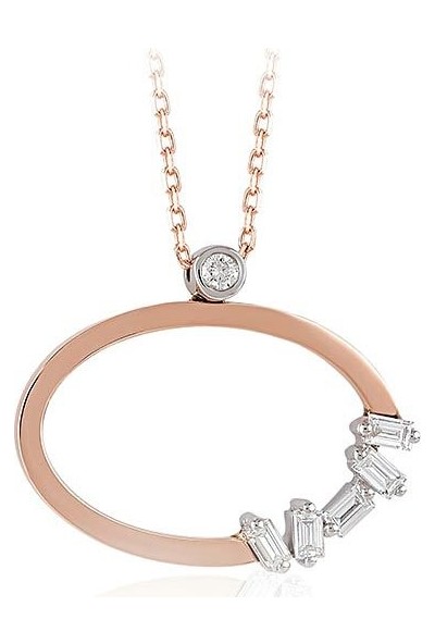 Pırlanta Merkezi 0.15 Ct. Pırlanta Baget Kolye Pırlanta Merkezi 0.15 Ct. Pırlanta Baget Kolye