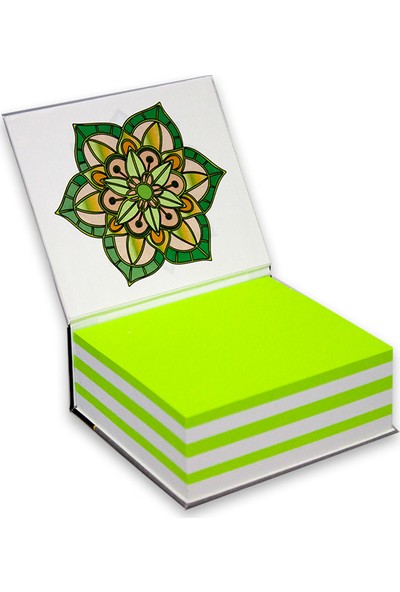 Notyaz Mandala Boyamalı Yapışkanlı Bloknot Notyaz Mandala Boyamalı Yapışkanlı Bloknot